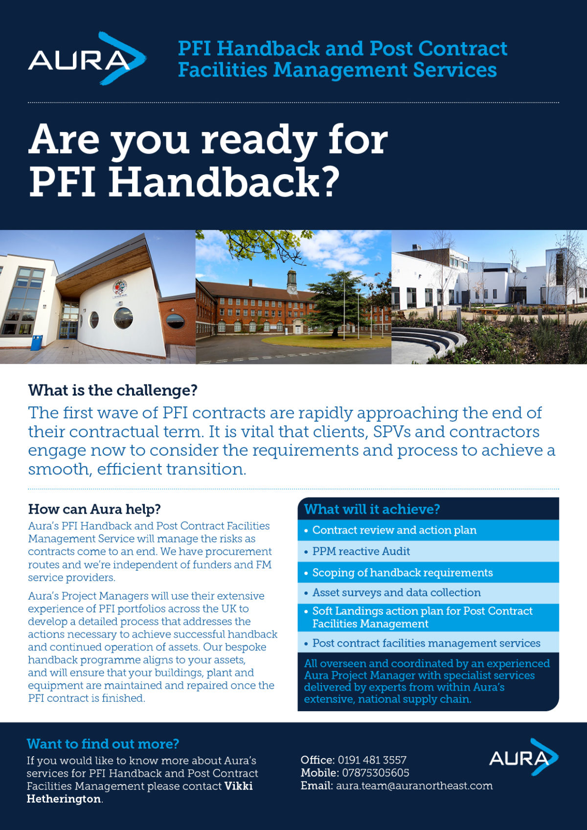 Aura - PFI Handback and Post Contract Facilities Management Services